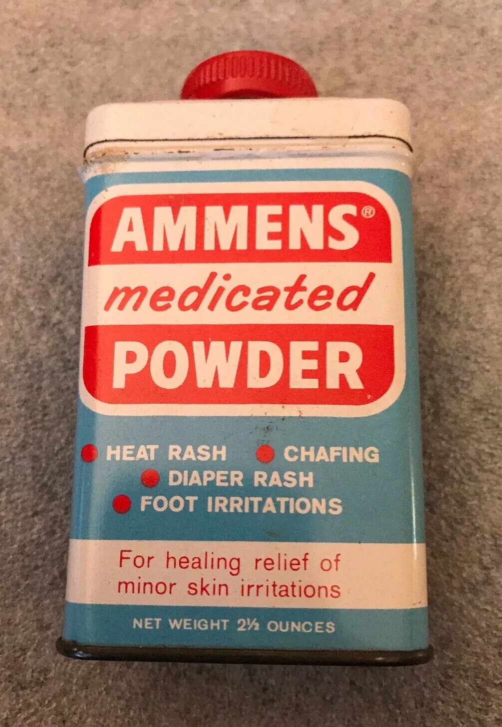 Vintage Ammens Medicated Powder Metal Tin, Grove Laboratories, 4” | eBay