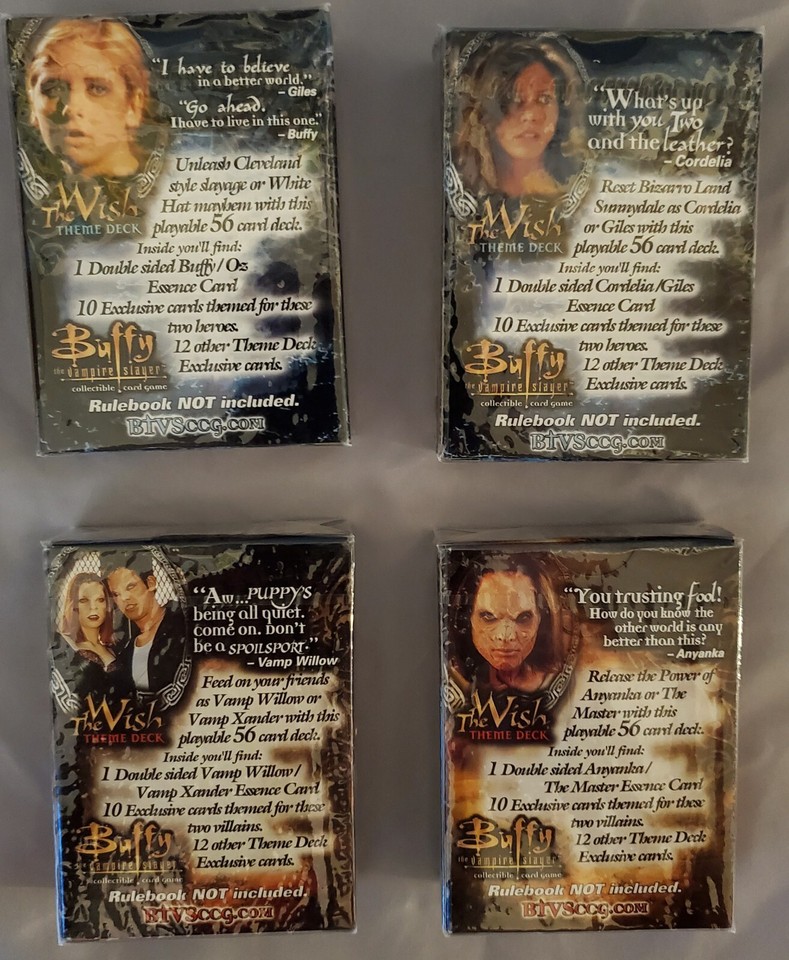 Buffy the Vampire Slayer Collectible Card Game - THE WISH Theme Decks ...