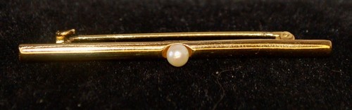 Vintage Sterling Pearl Bar Pin | eBay