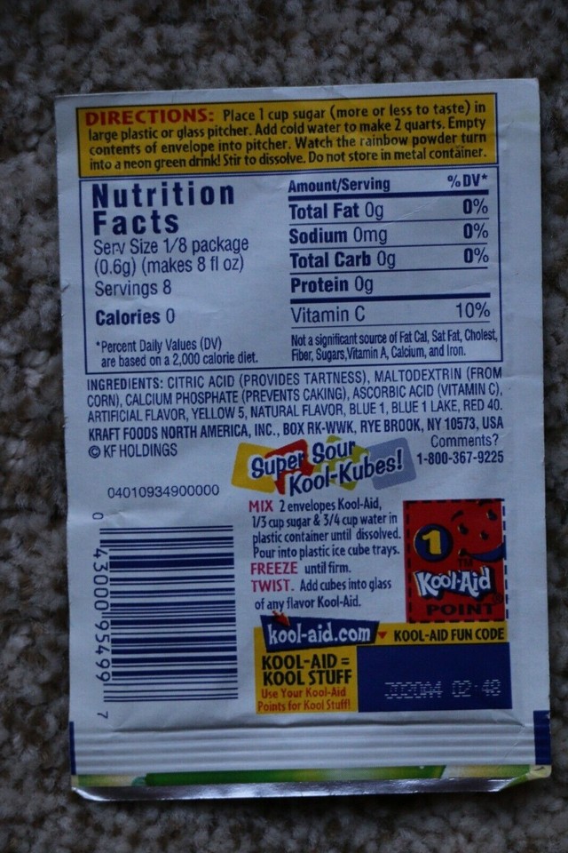 RARE Kool-Aid Mad ScienTwists Single Packet Wild Watermelon Kiwi | eBay