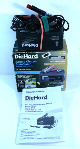 DieHard Battery Charger Maintainer Model 28 71219 W/ Box & Manual ...