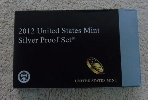 2012 Silver Proof Set United States U.S. Mint Box & Certificate of ...