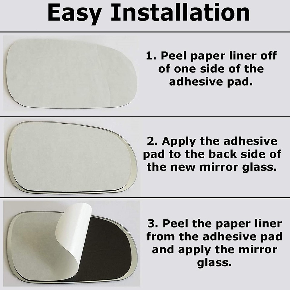 Exterior Side View Door Mirror Glass Driver Side Left LH Fits 2009-2014 ...