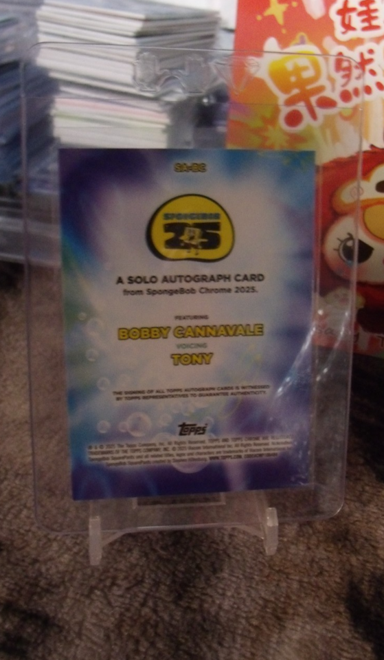 2025 Topps Spongebob Squarepants Bobby Cannavale Auto #44/50 | eBay