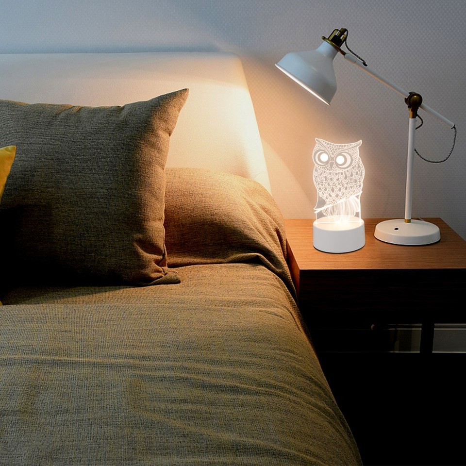 LED Night Light USB Visual Illusion Lighting for Bedroom Living-room ...