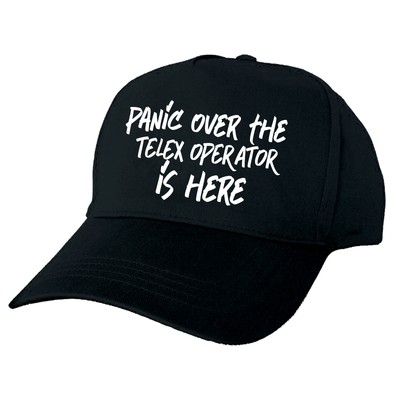Office Style – PANIC OVER TELEX OPERATOR HERE CAP – Bold Text Print ...