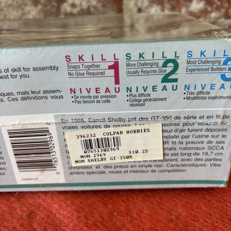 Monogram 1965 Shelby GT- 350R #2969 Model Kit 1/24 NOS Sealed | eBay