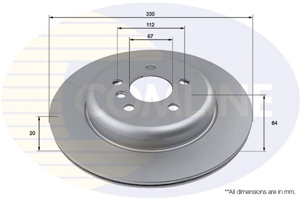 Brake Disc Rear Right SJR Fits BMW 5 Series 2016- X3 2017- X4 2018 ...