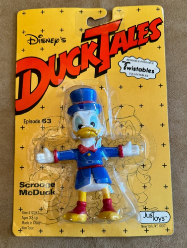 Scrooge McDuck Vintage Walt Disney Ducktales Twistable Just Toys action ...