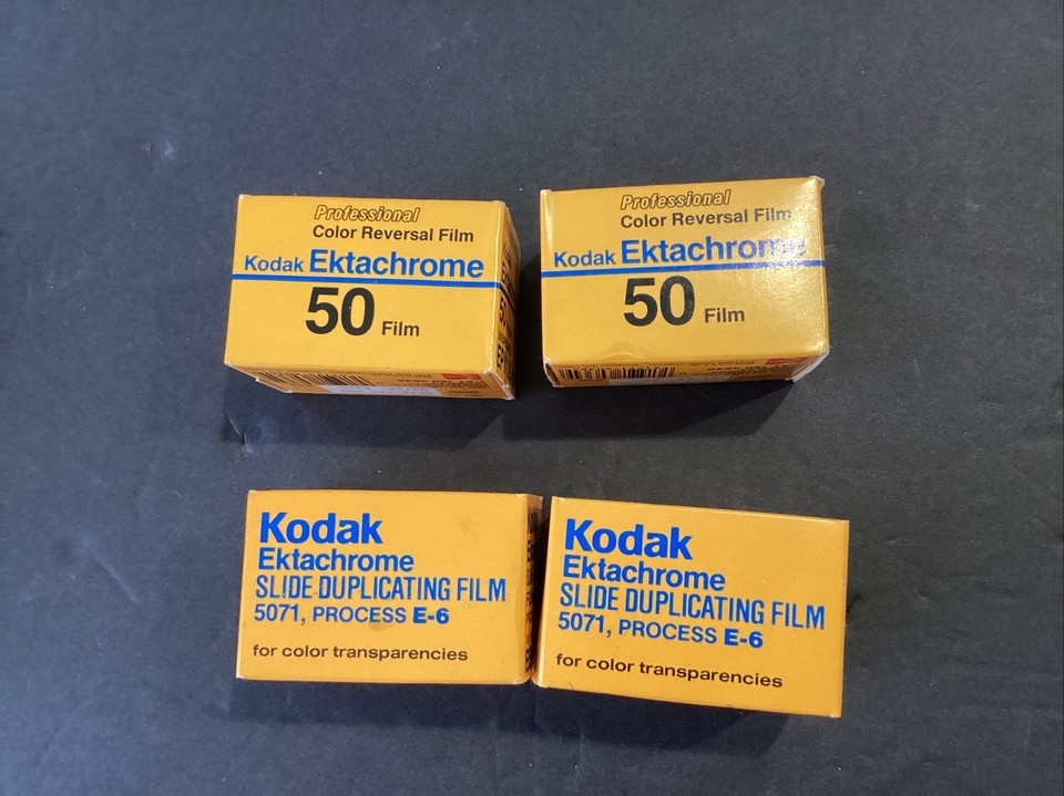 NOS 4 Rolls Kodak EKTACHROME EPY 135-36 & ESD 135-36 Color Reversal ...