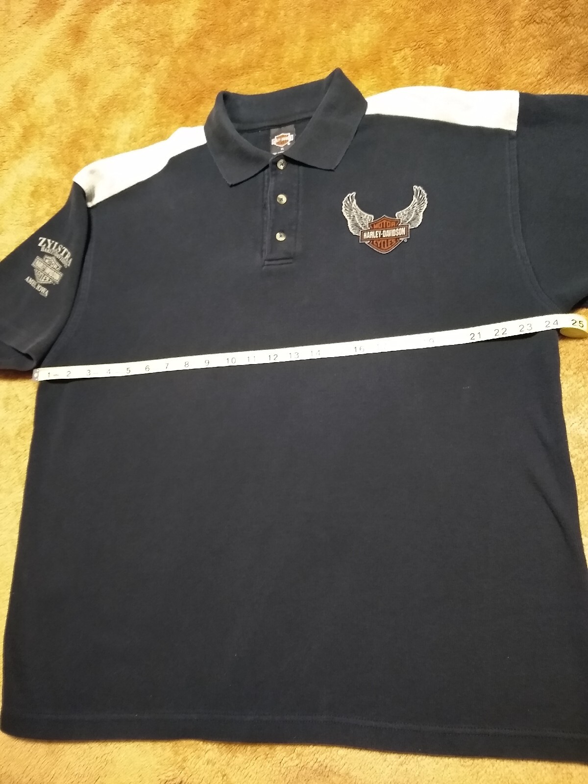Vintage Harley Davidson Motorcycles Polo Shirt Men's … - Gem