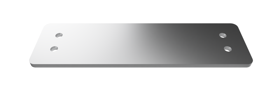 Outboard Transom Support Plate - 3/16" Double Hole Top Plate by Halk ...