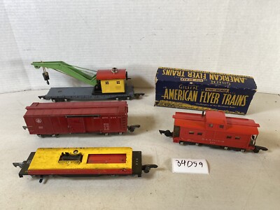 Gilbert American Flyer Trains Vintage Model Trains Lot crane car ...