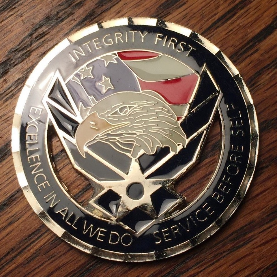 United States Air Force First Sergeant Integrity First Challenge Coin ...