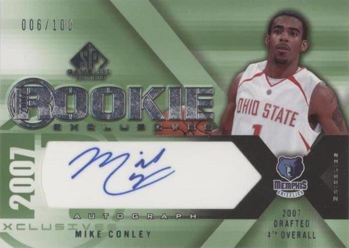 2007-08 SP Game Used - Rookie Exclusives Autographs Mike Conley #RE-MC ...