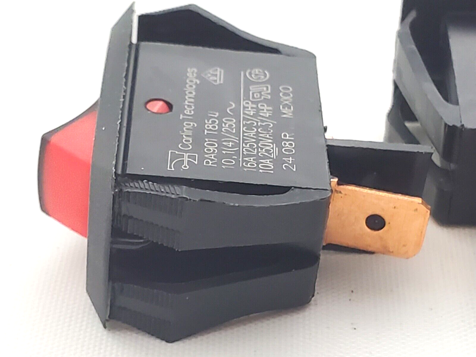 Lot of 5 Carling 2 Pos Maintained Rocker Switches SPST 16A/125VAC ...