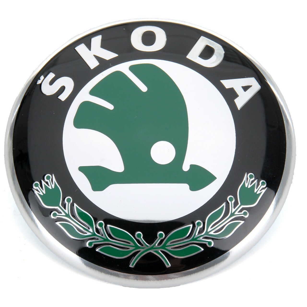 ORIGINAL Skoda Emblem Plakette Logo Ø 8cm FABIA OCTAVIA ROOMSTER ...