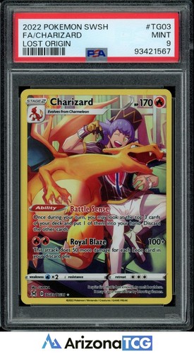 Pokemon 2022 Charizard #TG03 Full Art Lost Origin PSA 9 | eBay