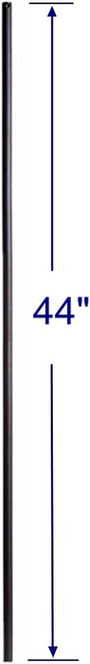 5/8" x 44" balusters Stair spindles Round Iron Plain Balusters Hollow ...