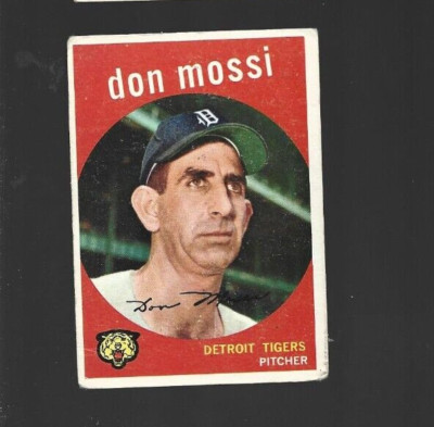 1959 Topps Baseball #302 Don Mossi Tigers NM | eBay