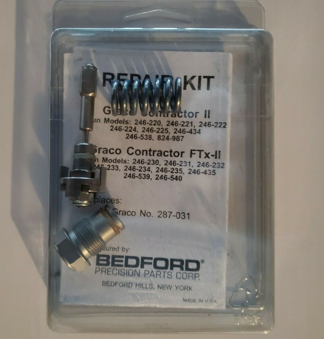 Bedford Gun Repair Kit 20-2701 Replaces Graco 287-031 287031 for sale ...