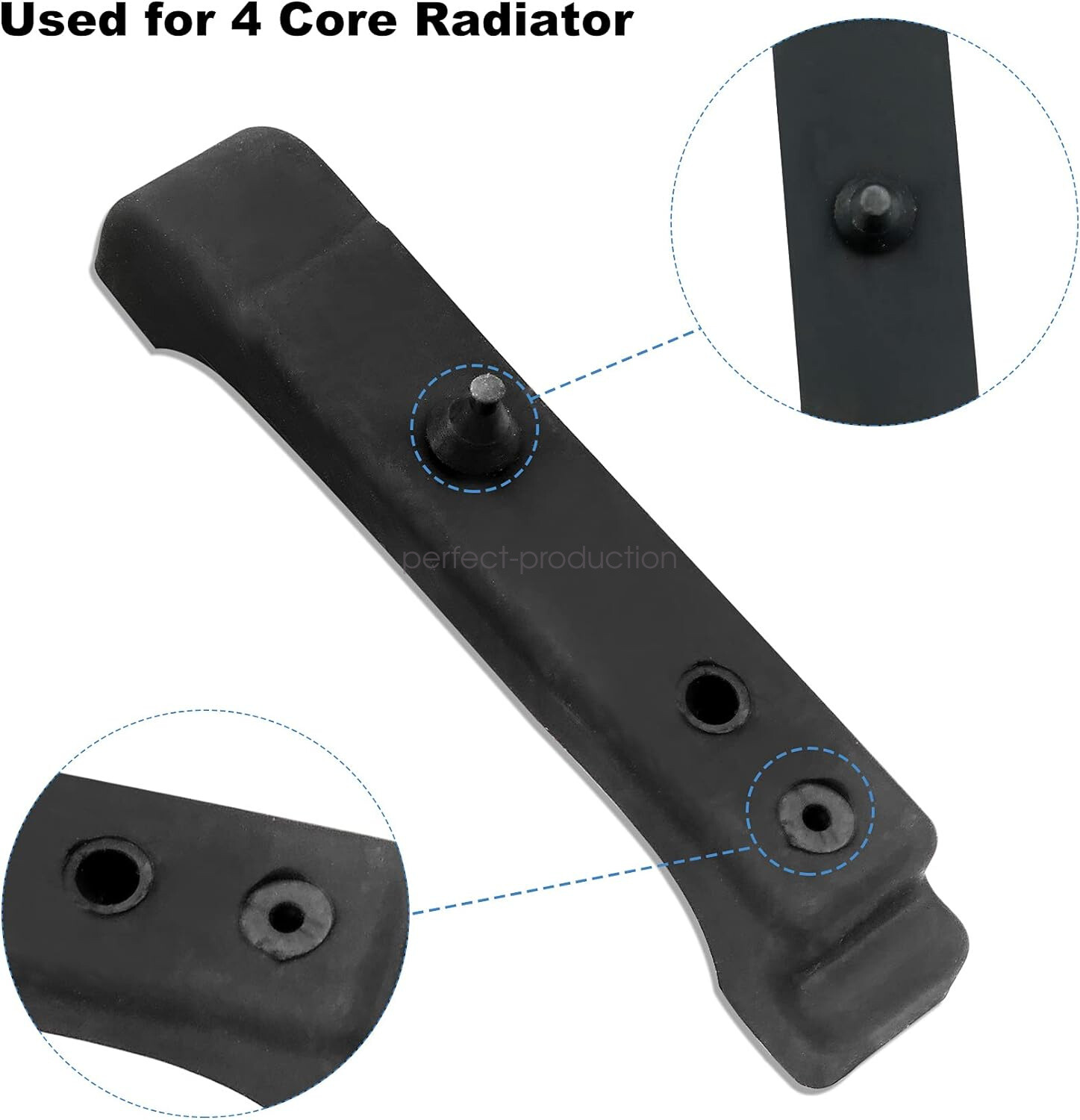 4pcs Rubber 4 Core Radiator Mounting Cushions/Support Pads For 68-81 GM ...