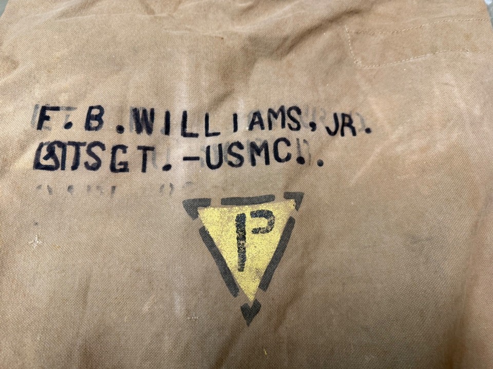 ORIGINAL WWI WWII US USMC MARINE DUFFLE CARRY BAG -NAMED | eBay