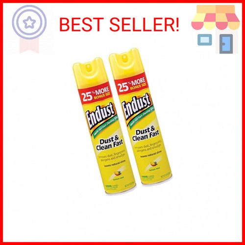 Endust Multi-Surface Dusting and Cleaning Spray, Lemon Zest, 12.5 Ounce ...