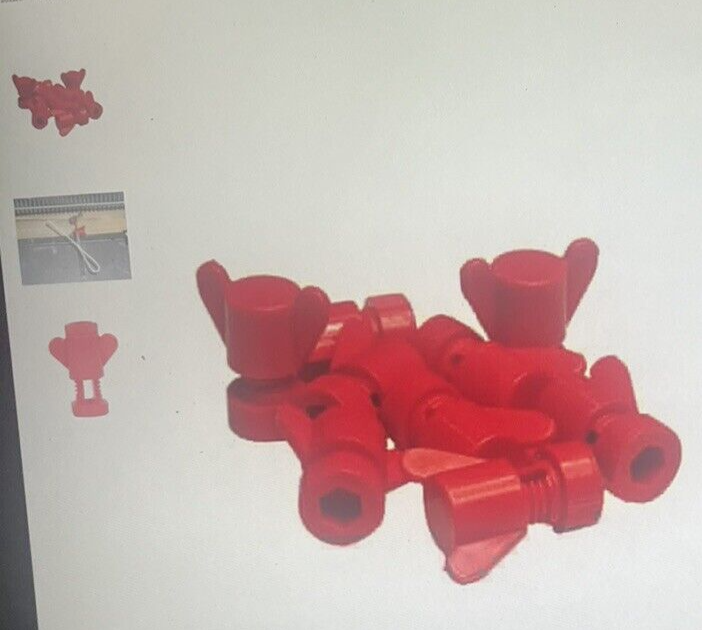 Nylon Split Bolt & Nut Curtain Thumb Bolt QC Supply #90220 Beesley ...