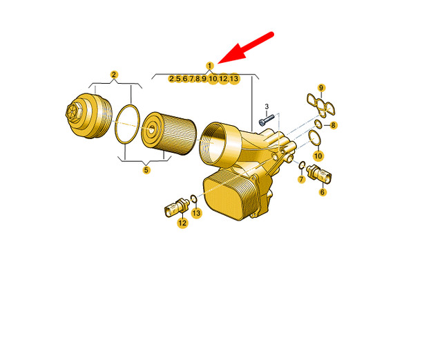 03N-115-389-M OEM Audi A4 Transmission Oil Cooler for sale online | eBay