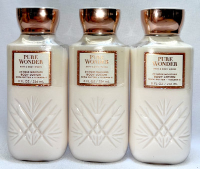 3 Pure Wonder Body Lotion Bath & Body Works 8oz | eBay