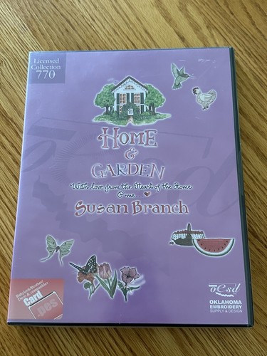 Studio Bernina Embroidery Design Card #770 Home and Garden by Susan ...