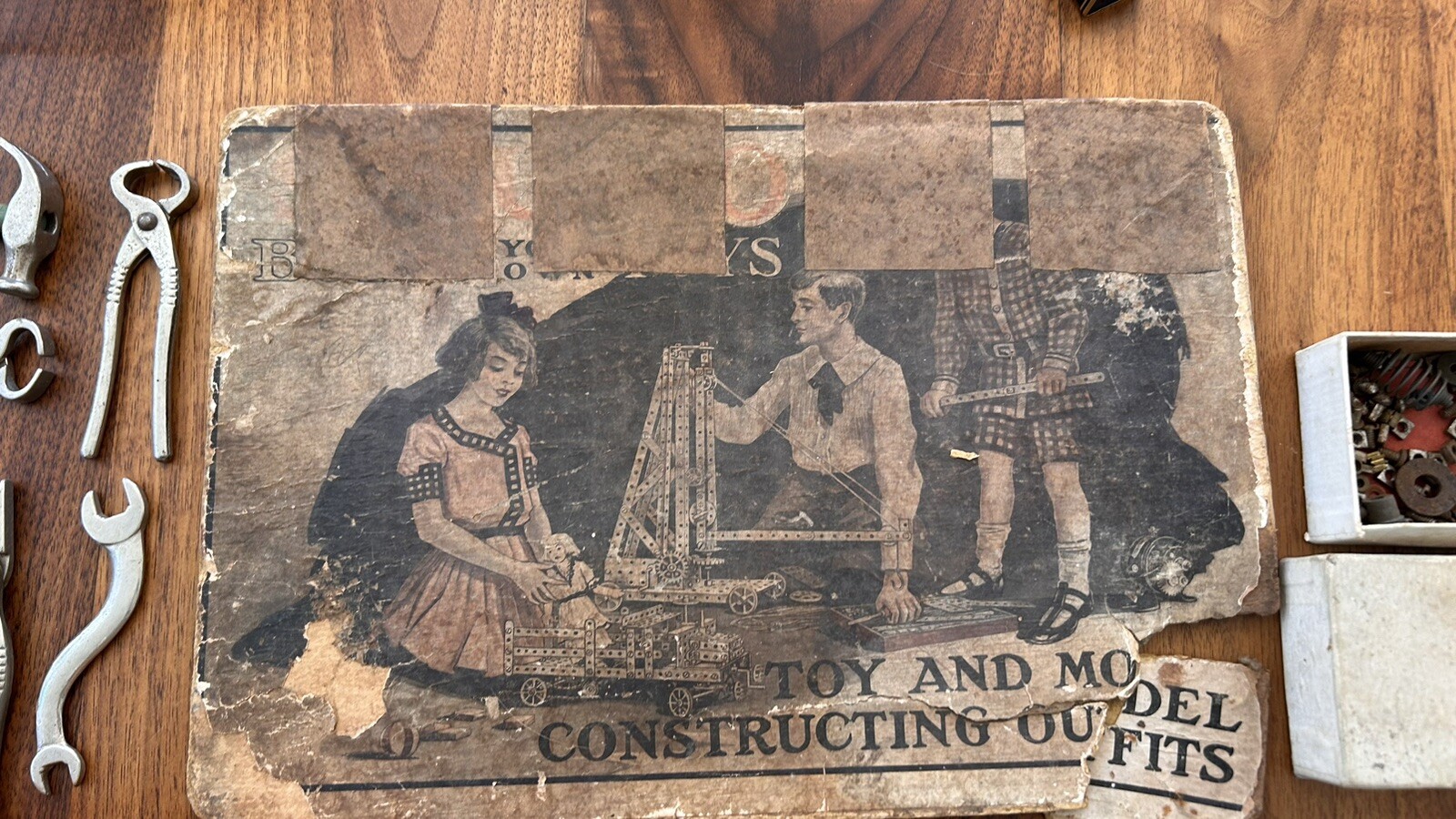 Vintage Early 1900s Structo Erector Set / Model Construction Outfits W ...