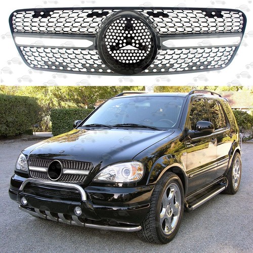 Car Front Racing Facelift Grill For Mercedes-Benz W163 ML320/350/430 ...
