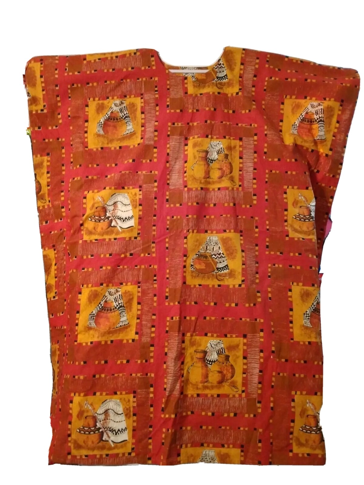 Vintage African Dashiki Mumu Caftan One Size Mandala … - Gem