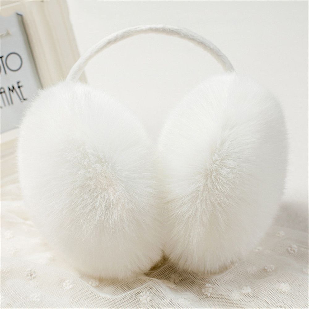 Women Fluffy Cosy Ear Muffs Plush Ear Warmer Earflaps Warm | eBay
