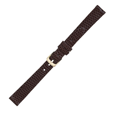 Hadley Roma LS700 10mm Regular Genuine Lizard Watch Band Strap Brown | eBay