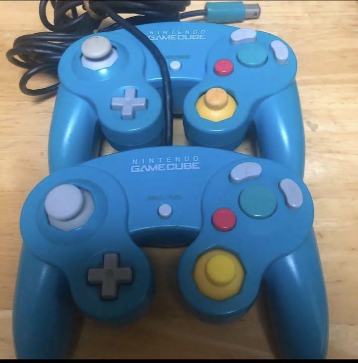 Nintendo GameCube GC Controller Emerald Blue 2 pieces set | eBay