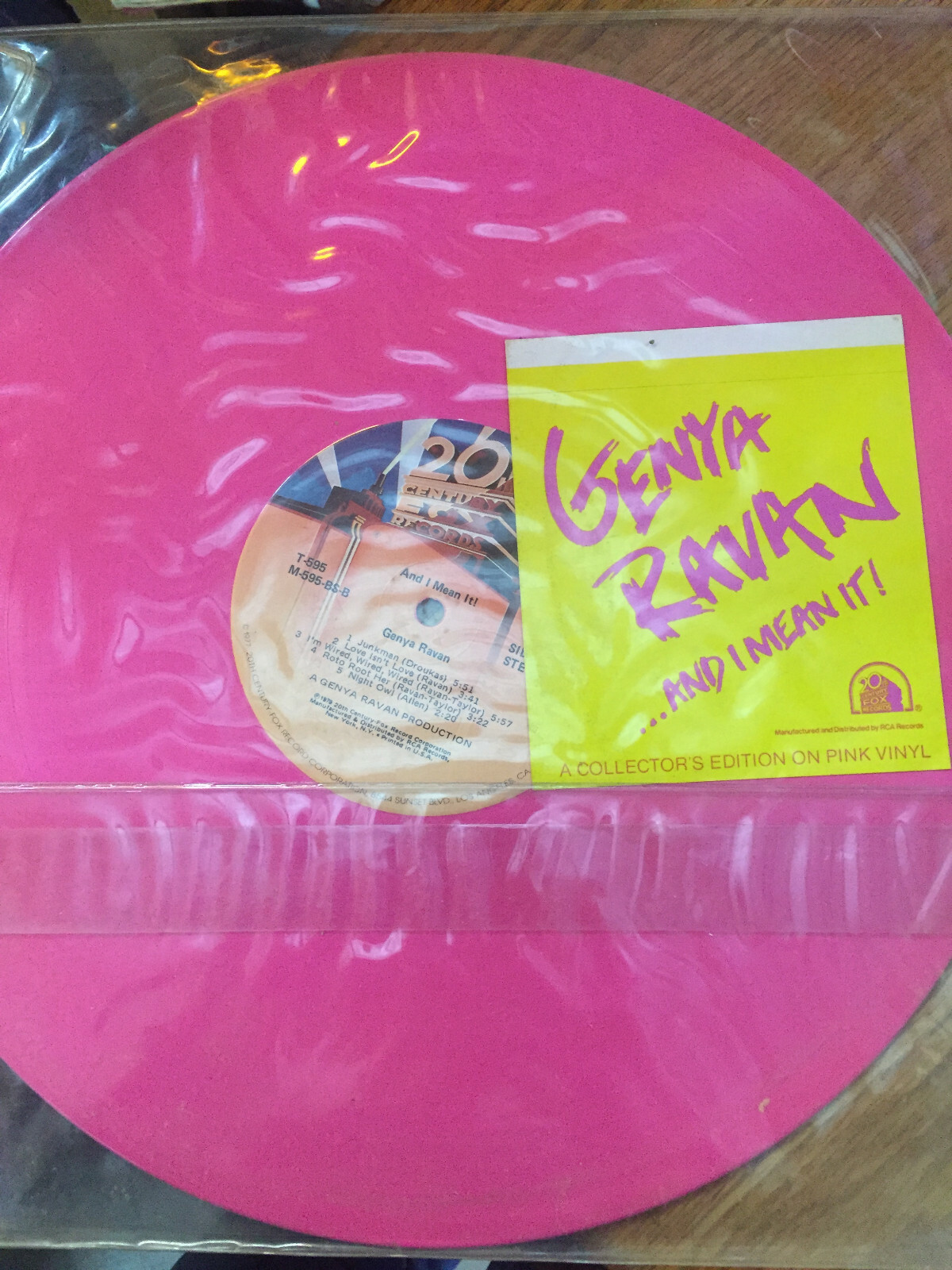 Genya Ravan..And I Mean It!" 12" Vinyl Record collector's edition on ...