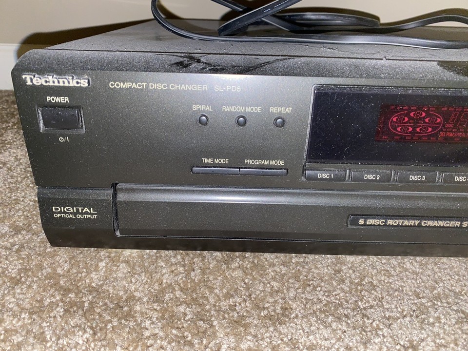 Technics sl-pd5 5 disc cd player | eBay