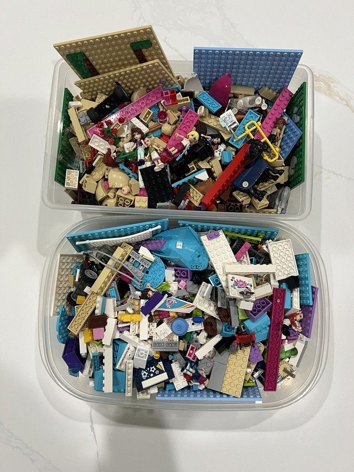 LEGO Friends Sorted Bulk Lot 6lbs RANDOM bricks plates minifig pieces ...