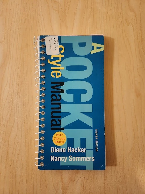 A Pocket Style Manual (8th Edition) by Diana Hacker (2017) | eBay