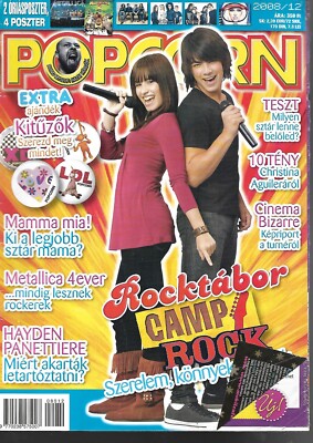 Popcorn Magazin Ungarn Hungary 2008/12 - Camp Rock - Demi Lovato Joe ...