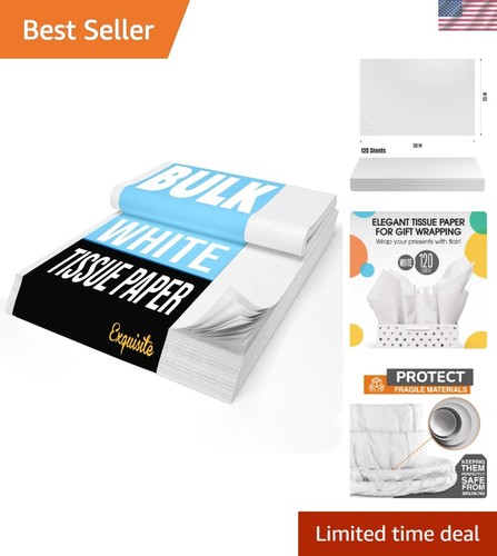 Versatile White Packing Paper - 960 Sheets 20" x 30" for Gifts & Moving ...