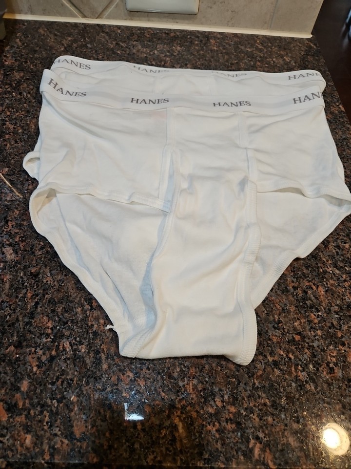 Hanes 6 Pairs Our Most Comfortable Briefs Underwear Size XL White New ...