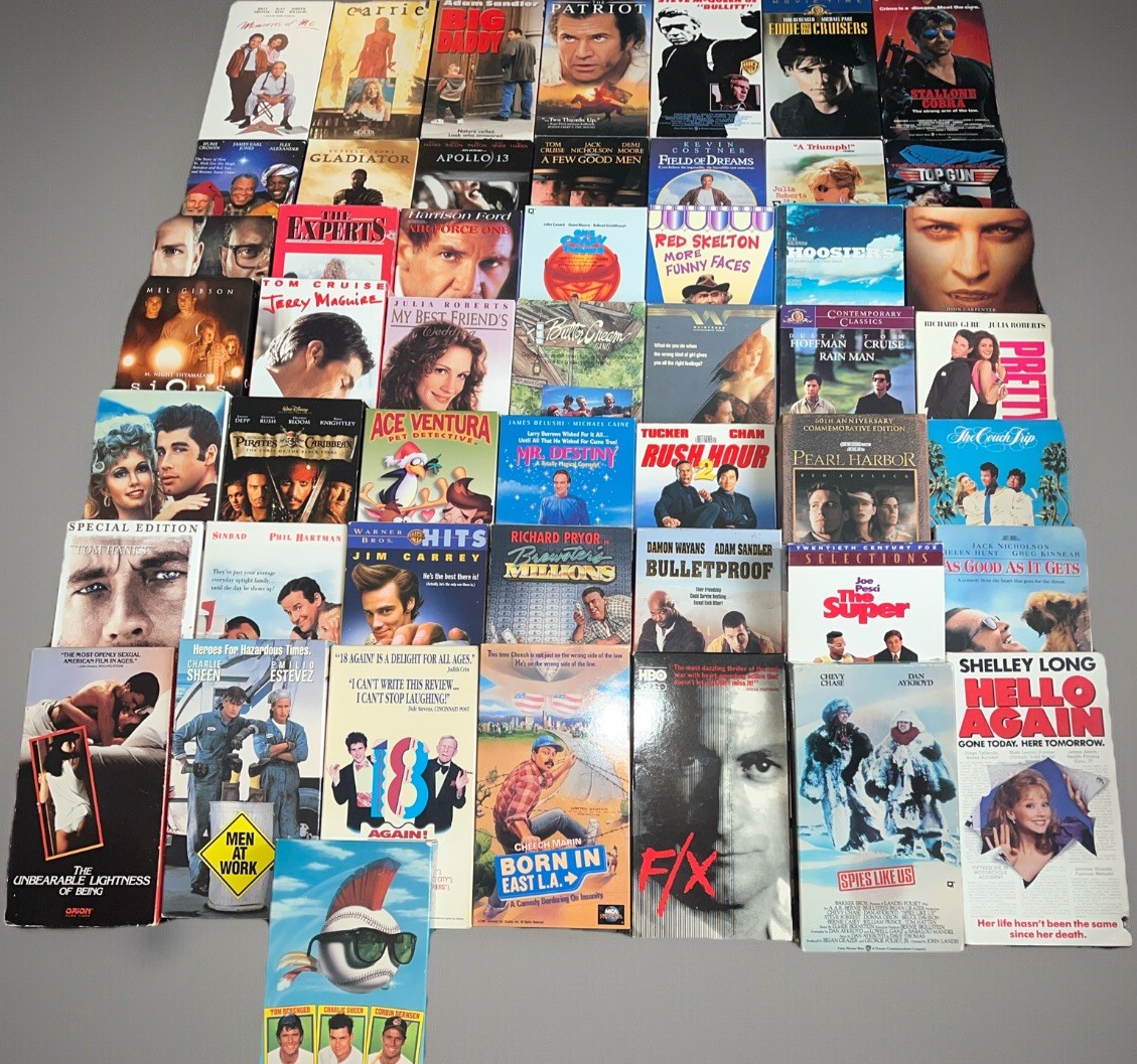 Lot Of 50 VHS Movie Tapes 80s 90s Comedy | Grelly USA