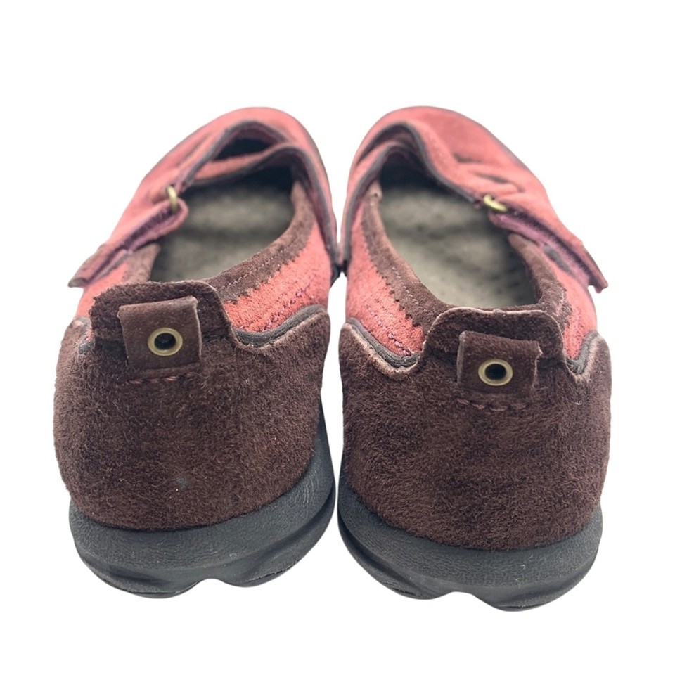 Clarks Privo Genuine Leather Suede Plum Mary Jane Flats Loafers Casual ...