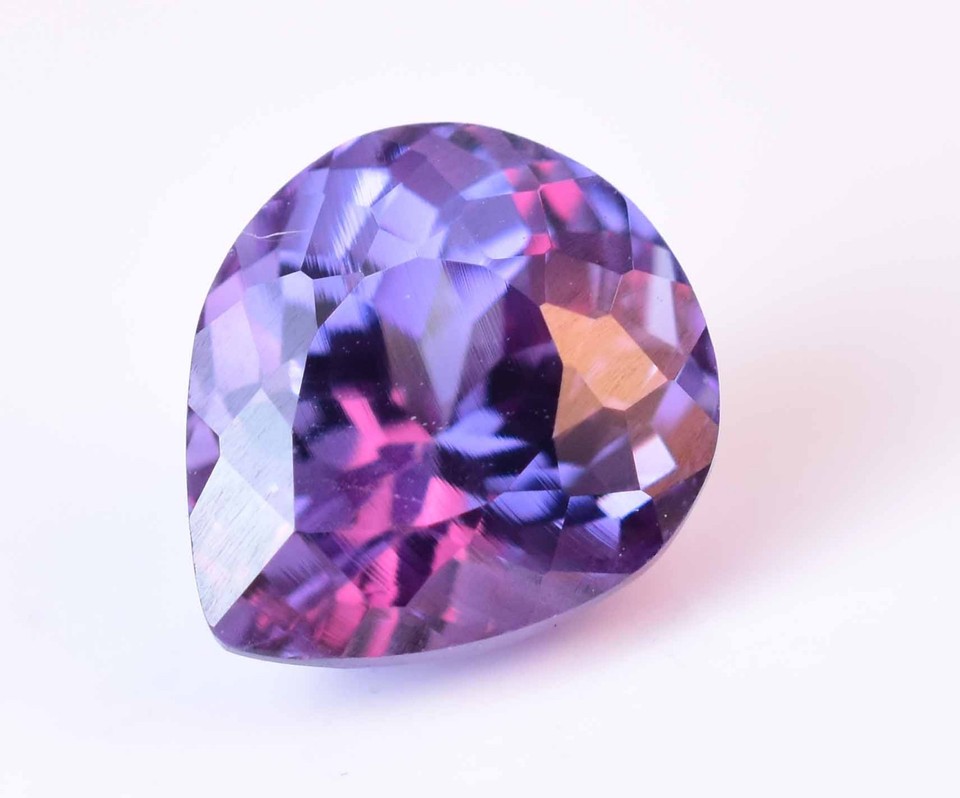 Flawless Natural Color Change Alexandrite 6.10 Ct Pear Certified Loose ...