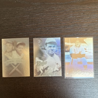 Babe Ruth Mickey Mantle Holographic Special Edition Cards, SET OF 3 ...