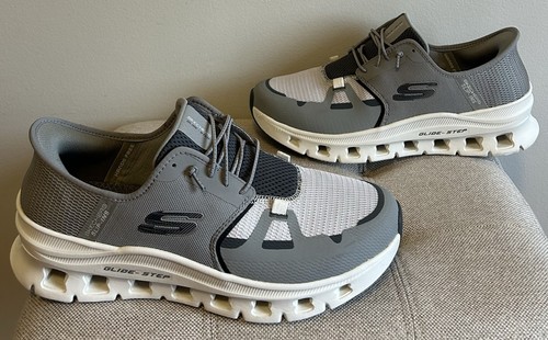 Skechers Slip-Ins Glide-Step Pro Mens Size 8 Wide Gray Shoes Sneakers ...